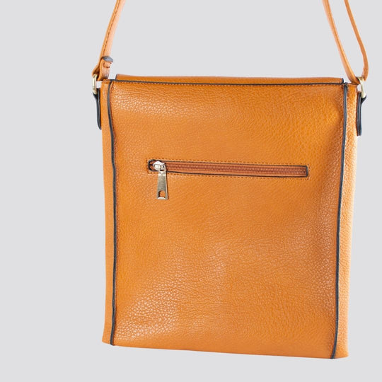 Pia Satchel Crossbody Bag | Tan – Bag Room